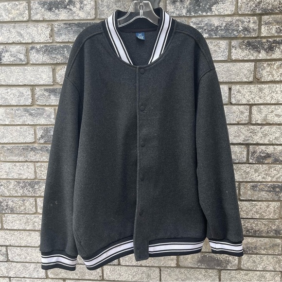 George | Jackets & Coats | George Grey Varsity Style Jacket 3xl | Poshmark